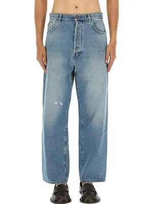 Moschino Cotton Denim Jeans - Blue