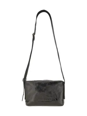 UMA WANG Leather Shoulder Bag Black