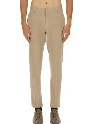 Zegna Cotton Blend Pants - Beige