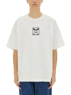 Obey Icon Face' T Shirt - White
