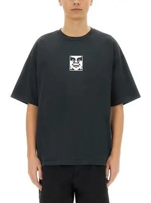 Obey Icon Face' T Shirt - Black