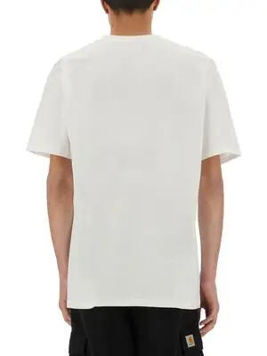 Obey Logo Print T Shirt - White