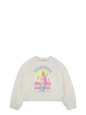 BILLIEBLUSH Cotton Crewneck Sweatshirt - Ivory