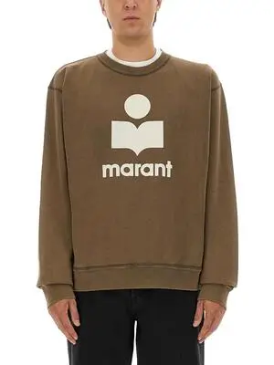 MARANT Mikoy Sweatshirt With Logo - Brown