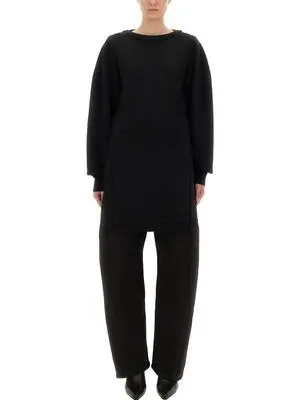 LEMAIRE Regular Fit Shirt With Slits - Black