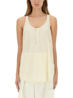 LEMAIRE Bias Cut Tank Top - Ivory