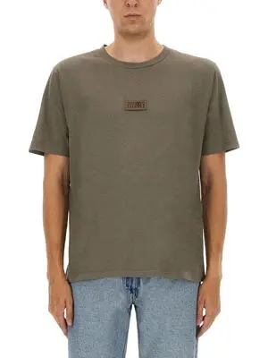 MAISON MARGIELA T-shirt With Logo - Beige