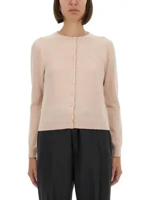 MAISON MARGIELA Knitted Cardigan - Pink