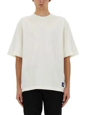Burberry T Shir With Ekd Patch - White