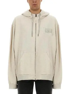 MAISON MARGIELA Sweatshirt With Logo - Ivory