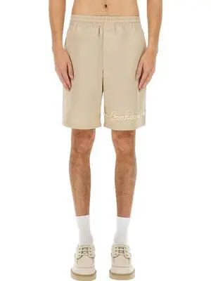 Burberry Logo Shorts - Beige