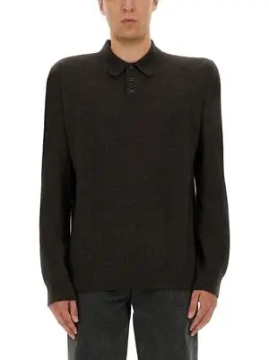 MAISON MARGIELA Wool Polo - Brown