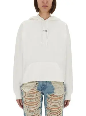 MAISON MARGIELA Logo Sweatshirt - White