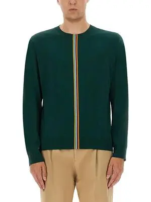Paul Smith Striped Merino Wool Jersey - Green