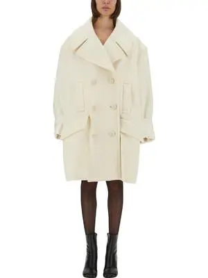MAISON MARGIELA Wool Coat - White