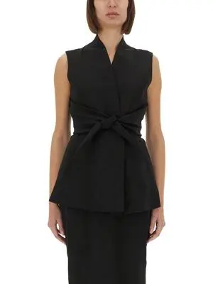 Rick Owens Structured Sleeveless Jacket - Black