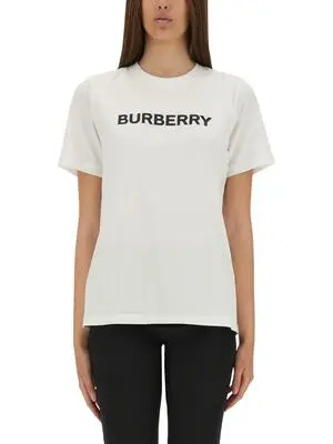 Burberry T-shirt With Logo - White
