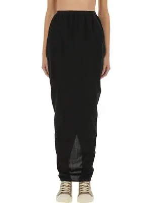 Rick Owens Pillar Maxi Skirt - Black