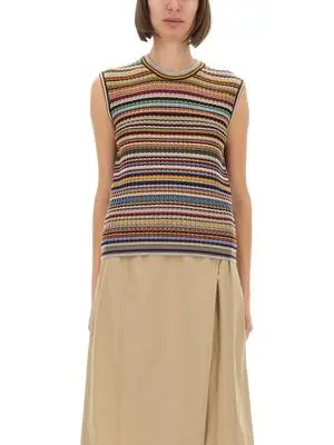 Paul Smith Signature Stripe Knit Vest - Multicolour