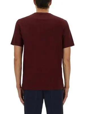 Paul Smith Striped Pocket T-shirt - Red