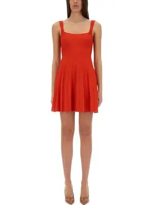 Staud Ellison Short Dress - Red