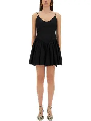 Staud Fitted Mini Dress - Black