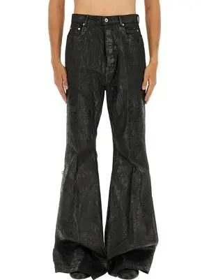 Rick Owens Denim 'bolans' Pants - Black