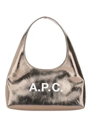 A.p.c. Baby Ninon Bag With Logo - Silver
