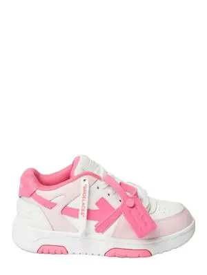 Off White Lace-up Sneakers - Pink