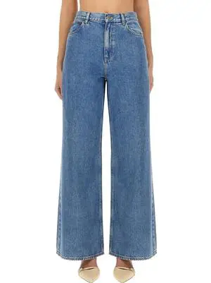 Theory Wide Leg Jeans - Denim