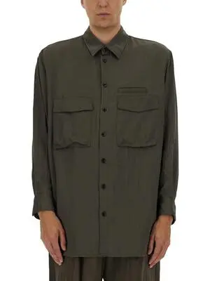 LEMAIRE Utility Overshirt - Military Green