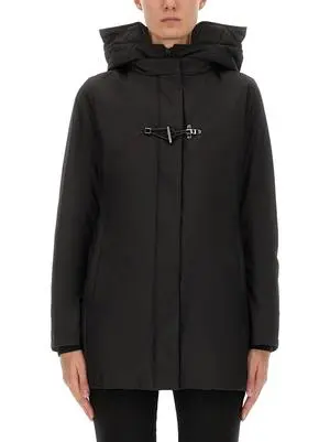 FAY Coat With Toggle - Black