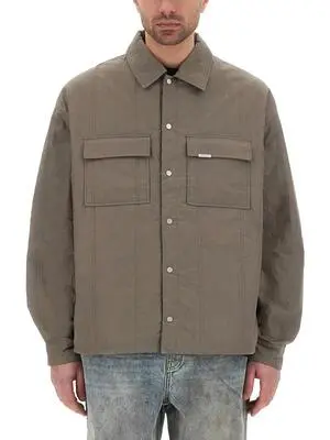 REPRESENT Quilted Overshirt - Green
