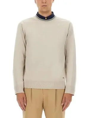 Paul Smith Shirt With Embroidered Logo - White