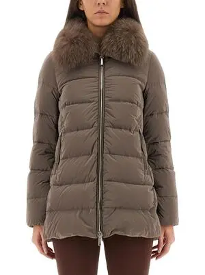 MOORER Padded Jacket Dorado - Brown
