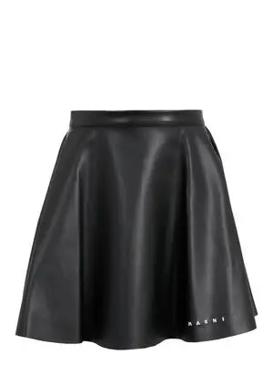Marni Polyester Zippered Skirt - Black
