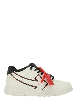 Off White Leather Sneaker - White