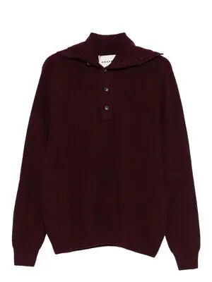 AMARANTO Collared Sweater - Purple