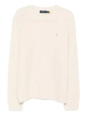 Ralph Lauren Crewneck Alpaca Blend Sweater - Beige