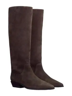 REFORMATION Dominique Knee High Boots - Boss Suede