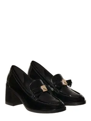 Kate Spade New York Deco Bow Loafer Pumps - Black