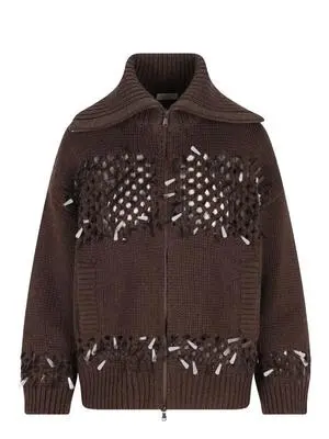 Brunello Cucinelli Cashmere Knit Cardigan - Brown