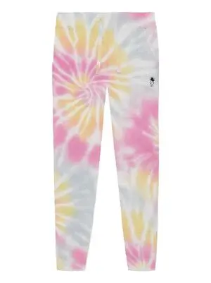 DALIX Astronaut Tie Dye Fleece Jogger Pant - Desert Rose