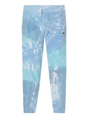 DALIX Astronaut Tie Dye Fleece Jogger Pant - Lagoon