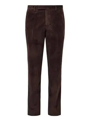 Paul Smith Slim-fit Straight-leg Cotton-corduroy Suit Trousers - Brown