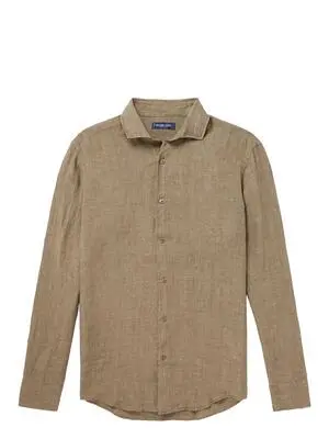 Frescobol Carioca Antonio Linen Shirt - Brown