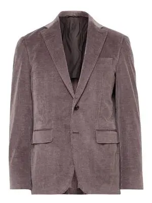 Canali Kei Slim-fit Corduroy Suit Jacket - Purple