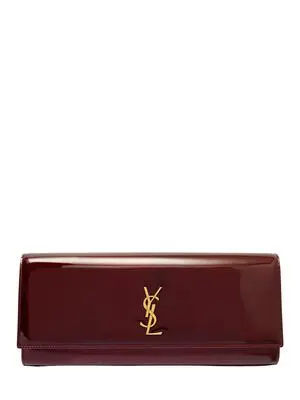 SAINT LAURENT Kate Patent-Leather Clutch