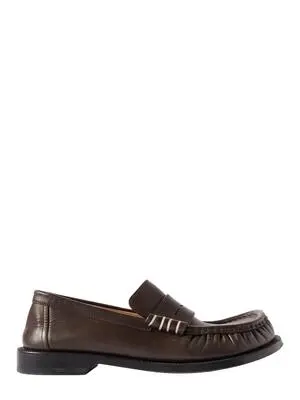 JW Anderson Leather Loafers - Brown