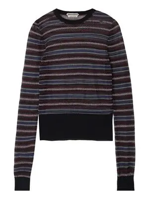 JW Anderson Intarsia-knit Cotton-blend Sweater - Multi